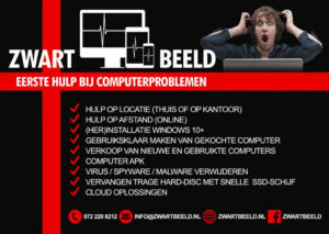 Zwartbeeld | Computerhulp | Reparatie | Computerverkoop | Laptops
